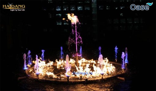 Đầu phun lửa cháy trên cột nước Oase DMX 02 V2 - Thiết kế Đài phun nước ...